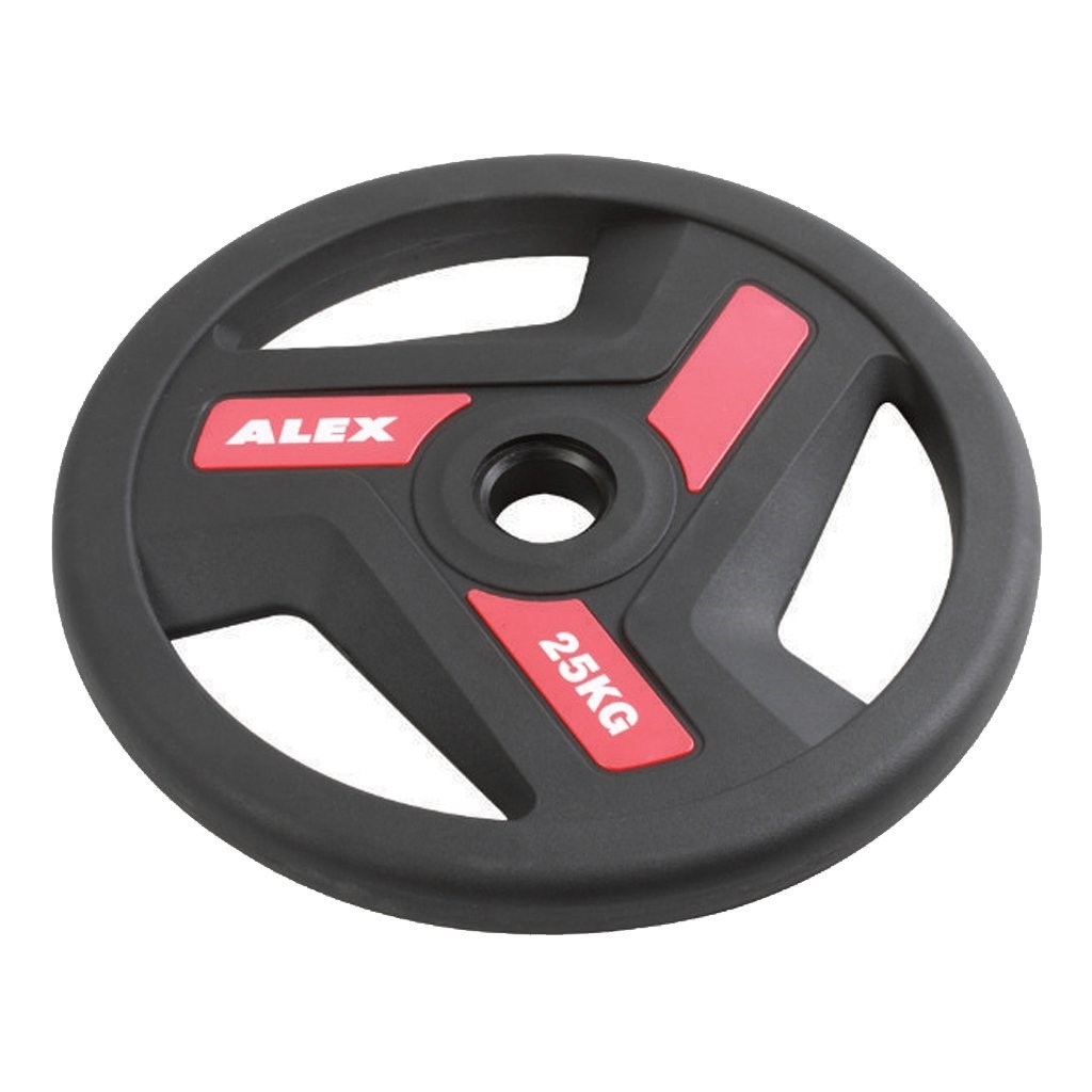 Alex Profesyonel Olimpik 25 Kg TPU Flanş Kırmızı